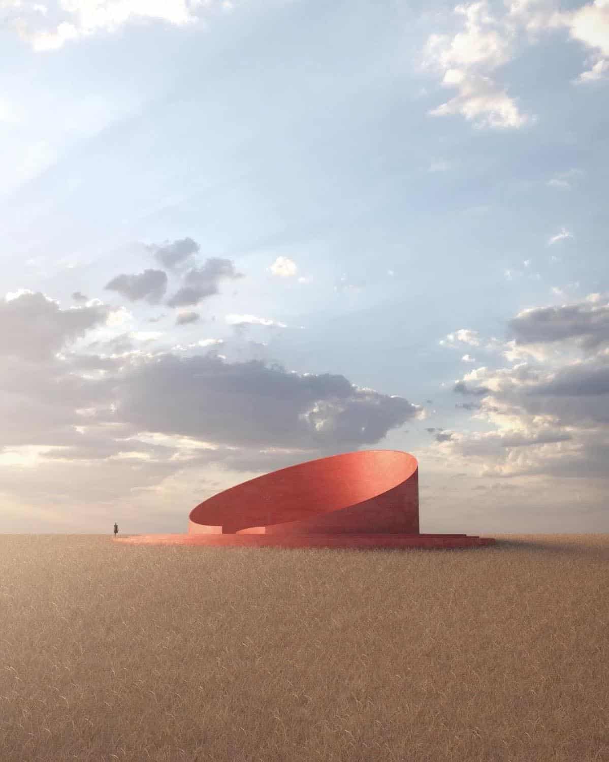 Per Carlsen retrata el fin del mundo con su arquitecturas surrealistas