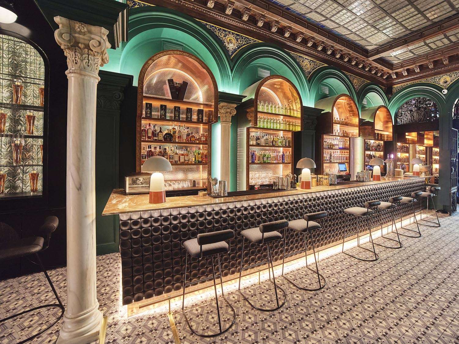 Interiorismo de Pepe Leal en un restaurante de ABC Serrano