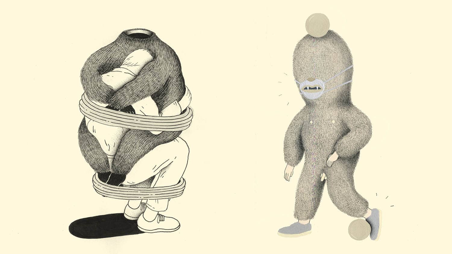 El abismo gráfico de Grip Face hecho libro de poemas visuales - ROOM Diseño